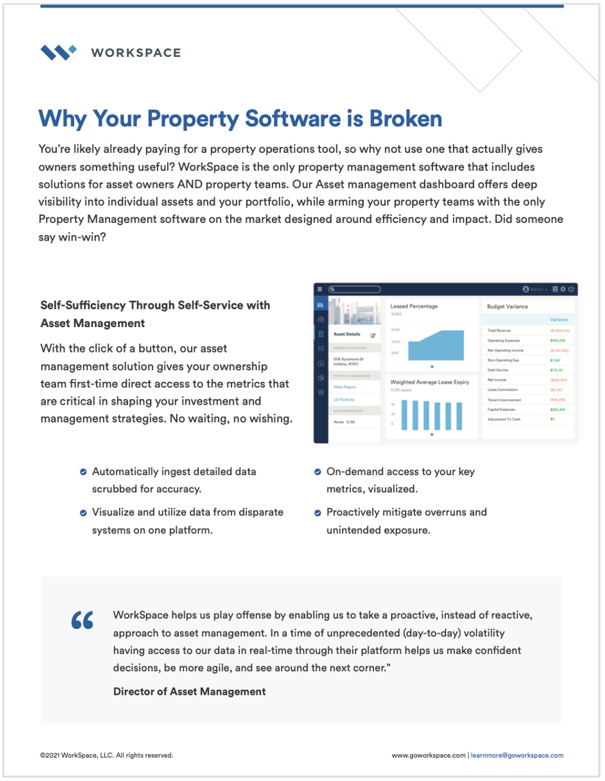 The Only All-In-One Property & Asset Management Software | WorkSpace